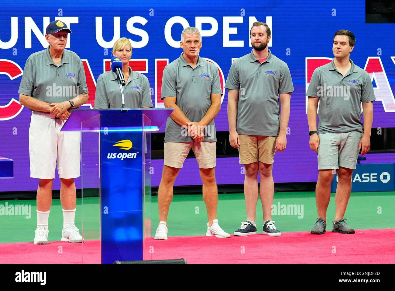 The Sage Family is recognized during the Lt. Joe Hunt US Open Military ...