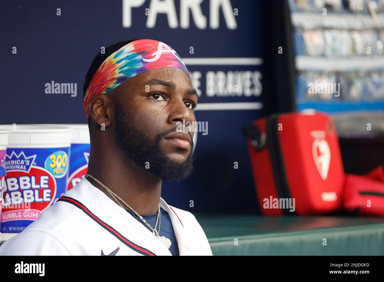 ATLANTA, GA - SEPTEMBER 04: Atlanta Braves center fielder Michael ...