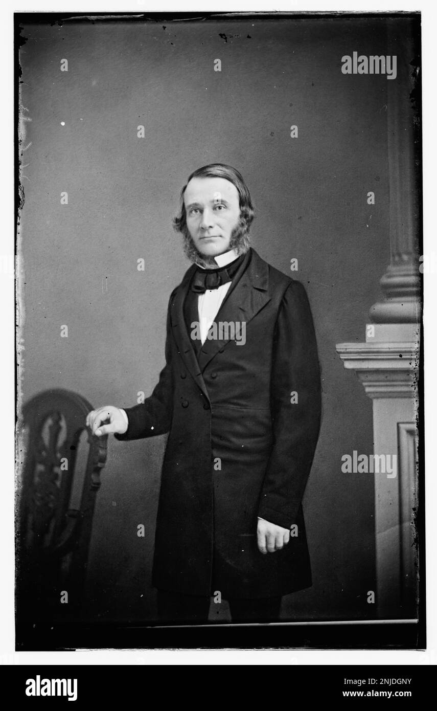 Portrait of Rev. Thompson, captured in the Brady-Handy Collection Stock ...