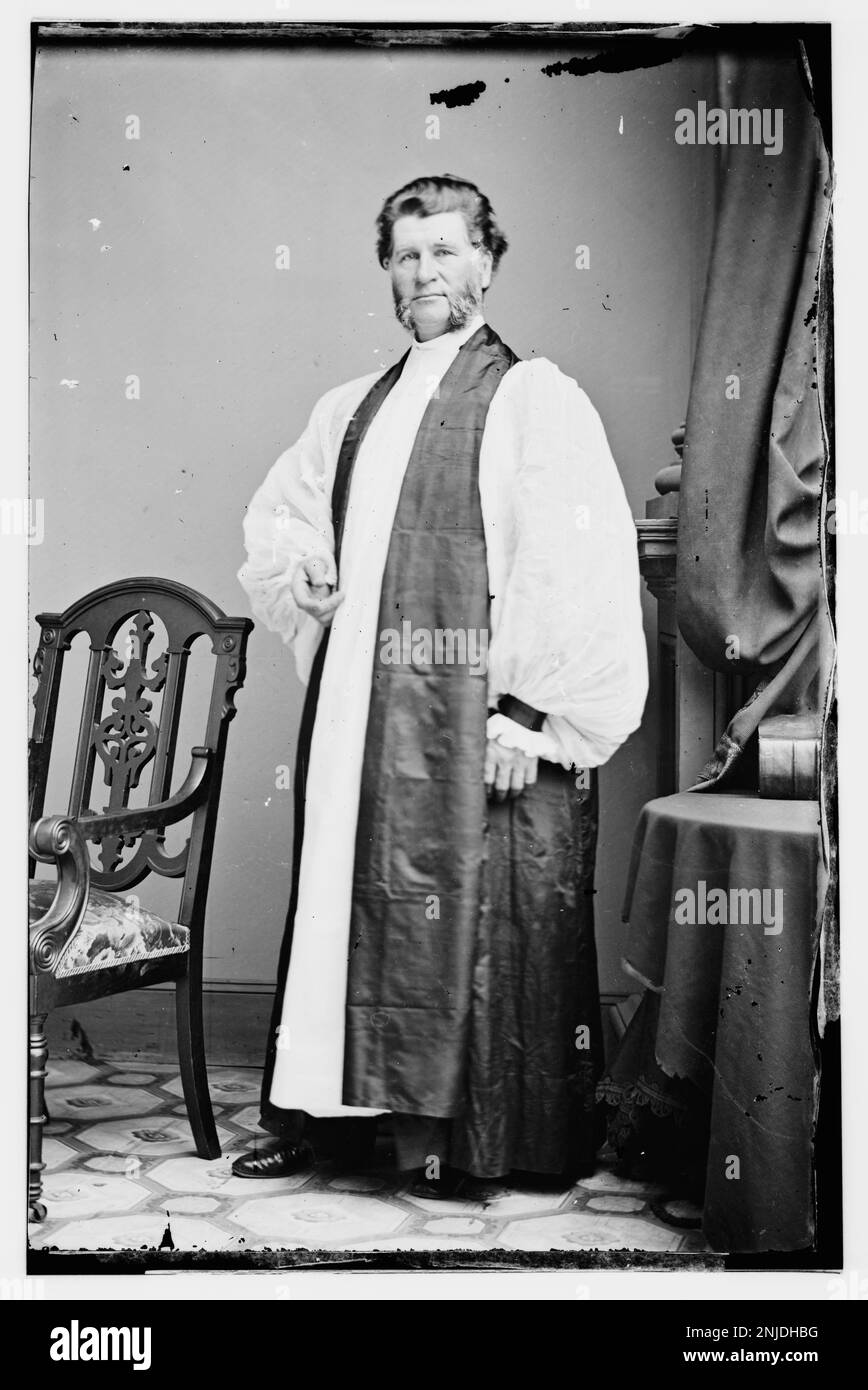 Portrait of Bishop Talbot, a prominent religious leader, captured in ...