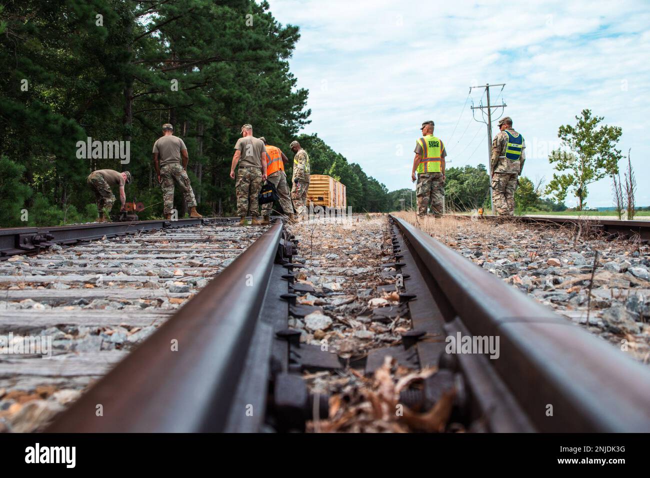 U.S. Army Reserve railway operations crewmembers of the 757th ...