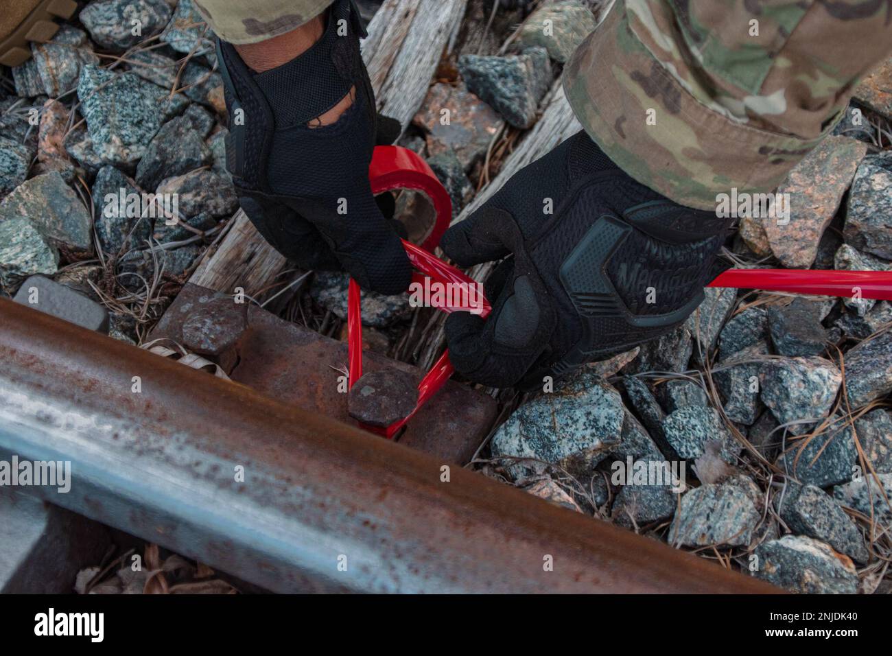 U.S. Army Reserve Staff Sgt. Tony Richardson, a rail advisor of the ...