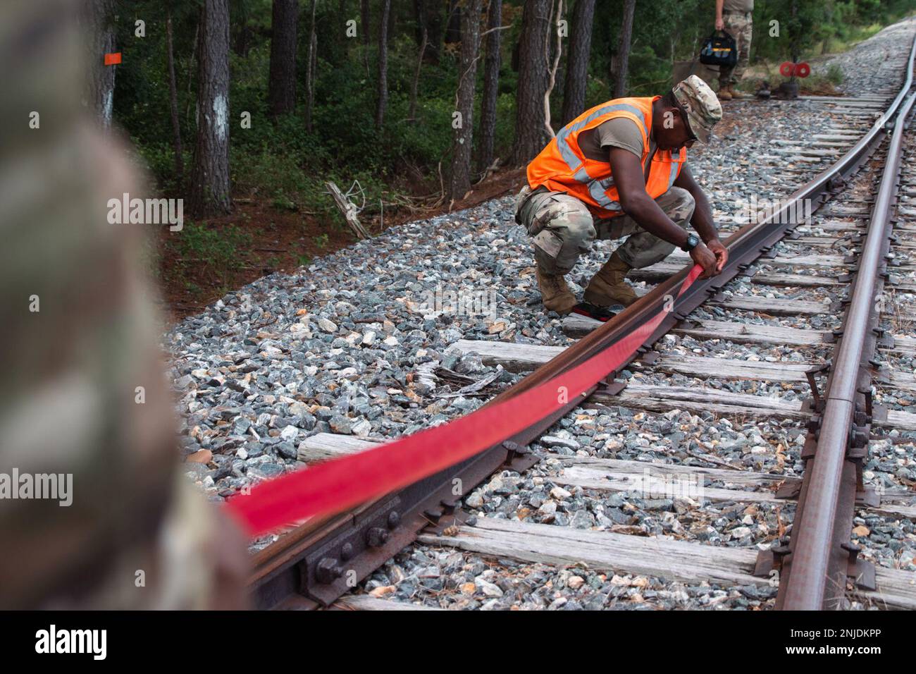 U.S. Army Reserve railway operations crewmembers of the 757th ...