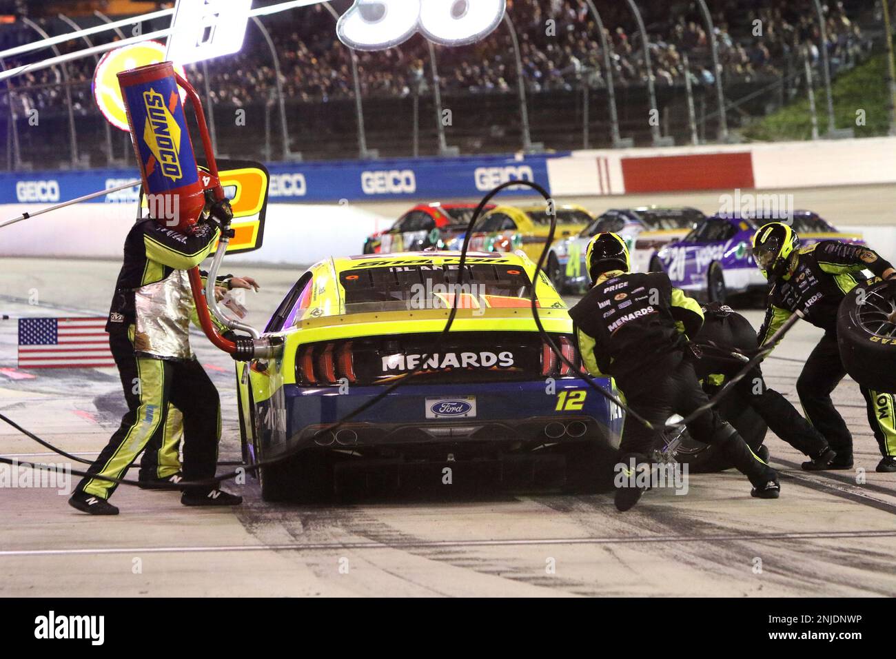 DARLINGTON, SC - SEPTEMBER 04: Ryan Blaney (#12 Team Penske Menards ...