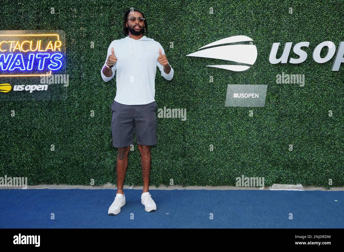 NBA Player, D'Angelo Russell arrives to the 2022 US Open, Sunday, Sep ...