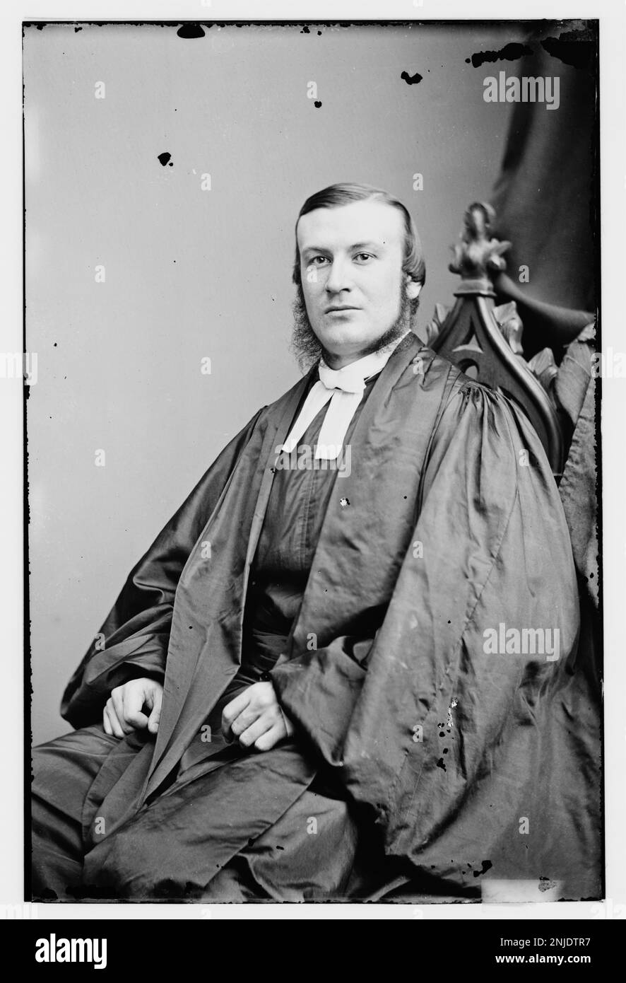 Photograph of Reverend L. Miller, a religious leader in the 19th ...