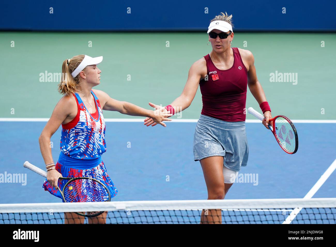 Nicole Melichar-Martinez and Ellen Perez in action during a women's ...