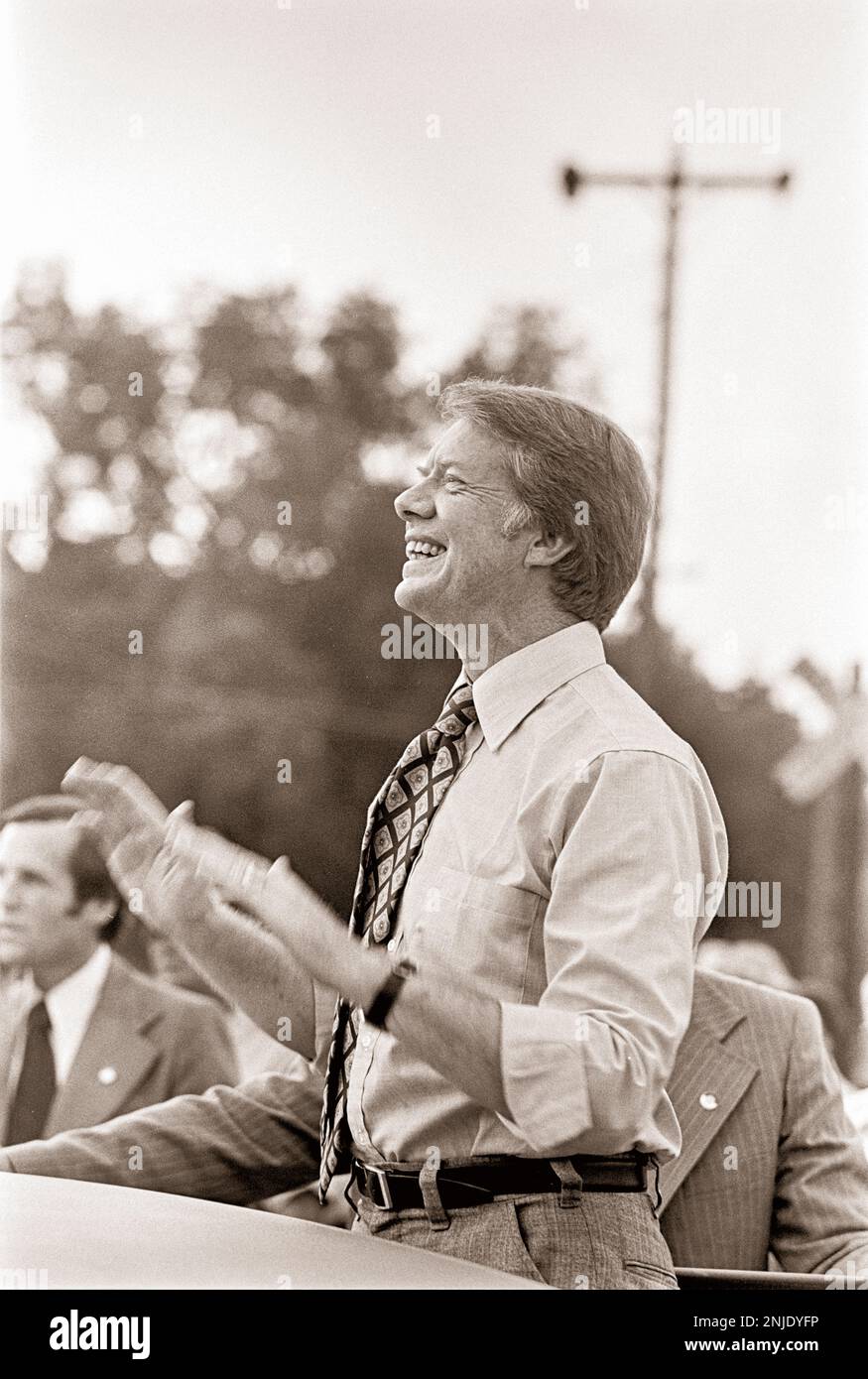 President Jimmy Carter arrives back in his hometown of Plains, Georgia ...