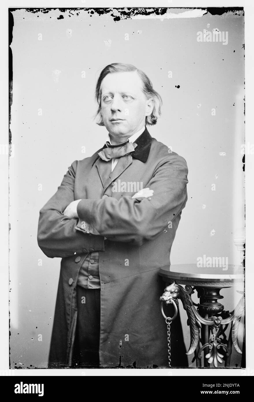 Portrait of Rev. Henry Ward Beecher, a prominent American preacher and social reformer ...