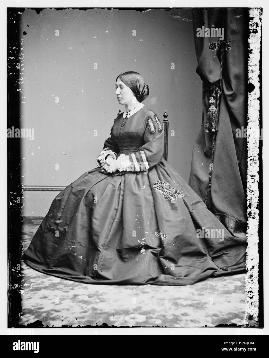 Portrait of Mrs. U.S. Grant, the First Lady of the United States ...