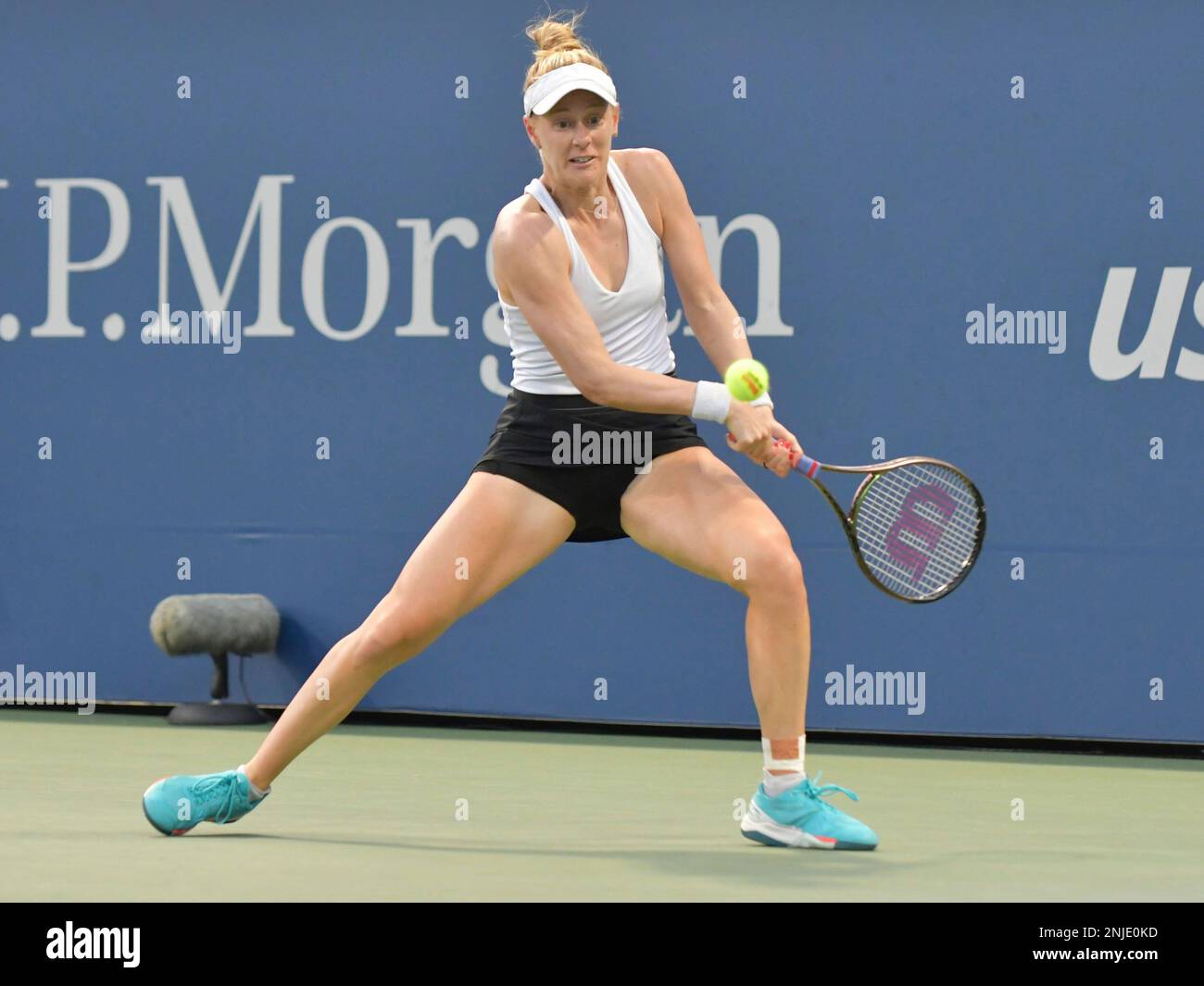 FLUSHING MEADOW, NY - SEPTEMBER 02: Alison Riske-Amritraj (USA) hitting ...