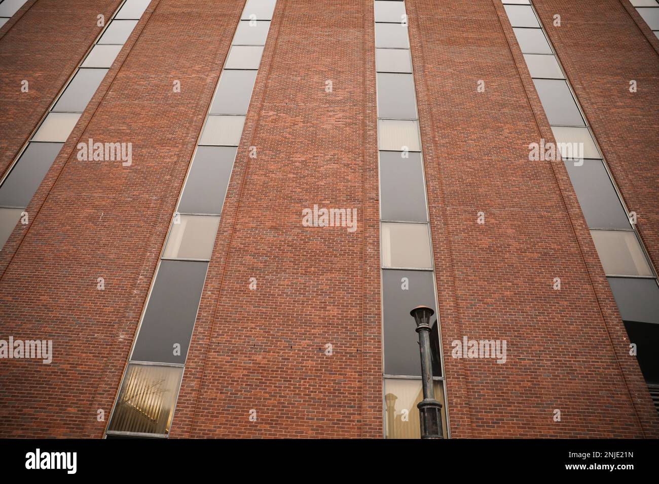old brick building in city historic exterior apartment town Stock Photo ...