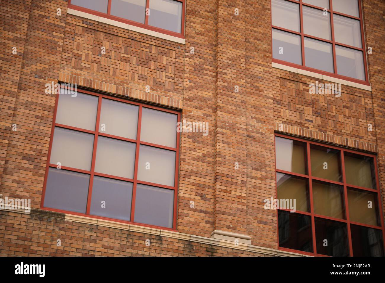 old brick building in city historic exterior apartment town Stock Photo ...
