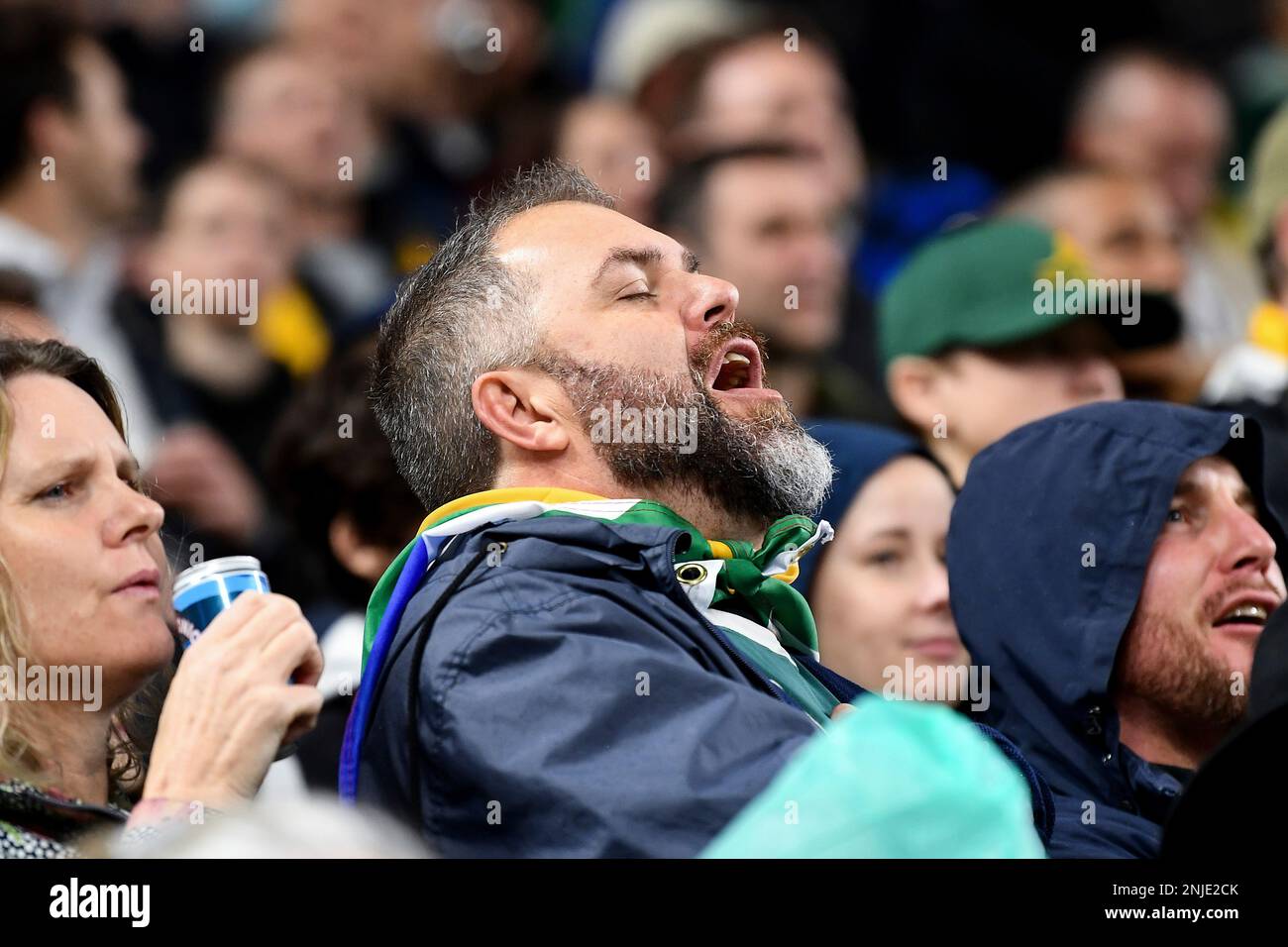 SYDNEY, AUSTRALIA - SEPTEMBER 03: South African fans during the Rugby ...