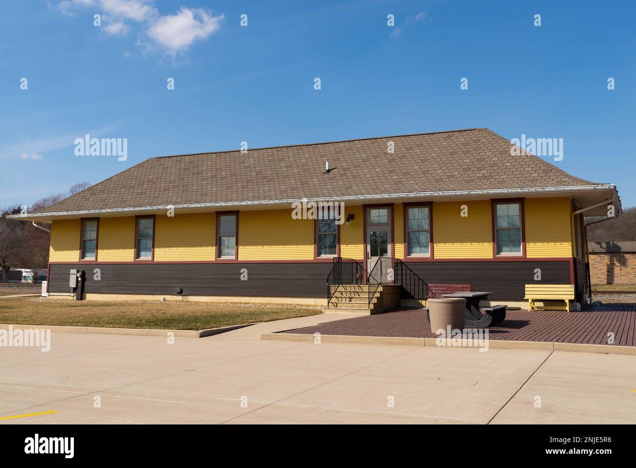 Seneca, Illinois - United States - February 20th, 2023: The restored ...