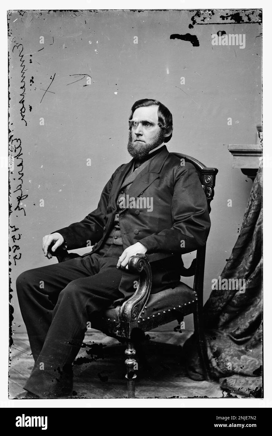 Portrait of Emerson Etheridge, a U.S. politician and military officer ...