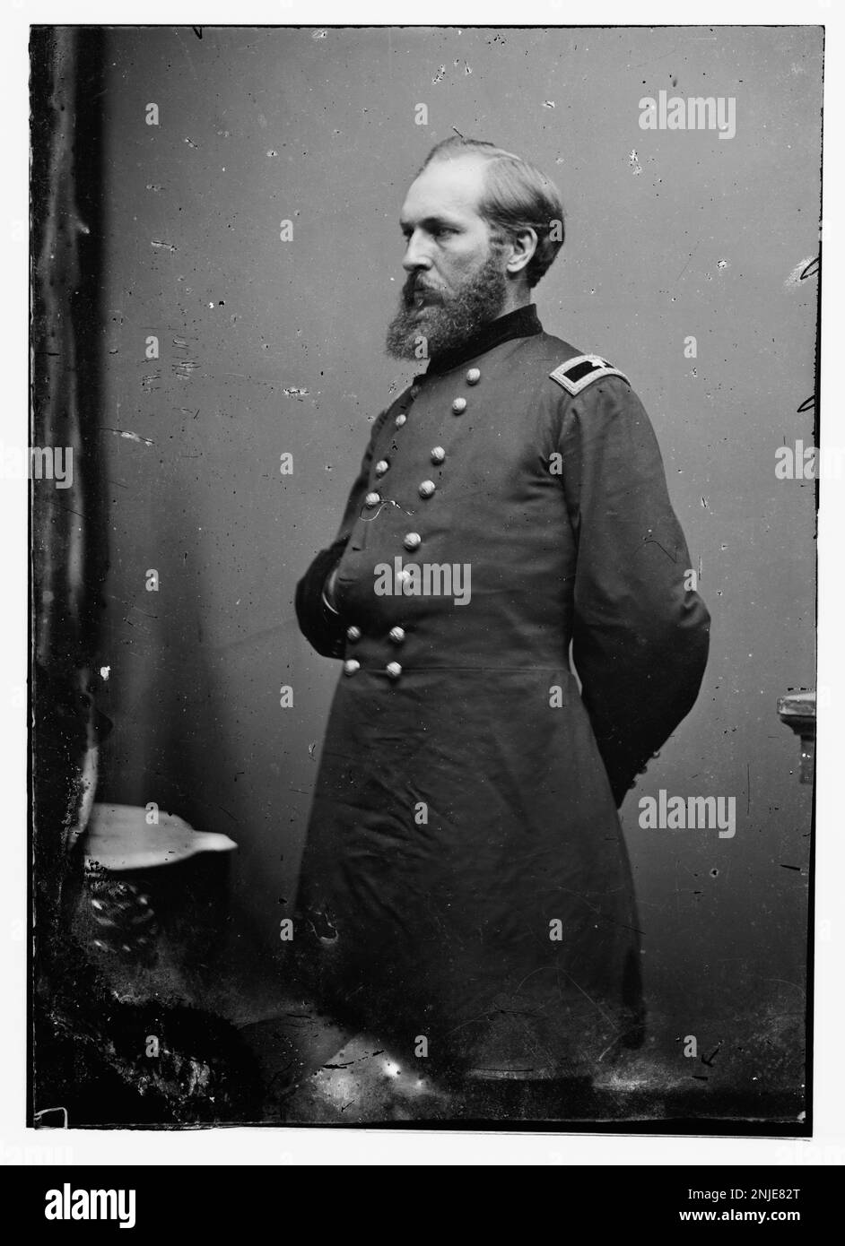 Portrait of General James Garfield, later the 20th U.S. President, featured in the Brady-Handy ...