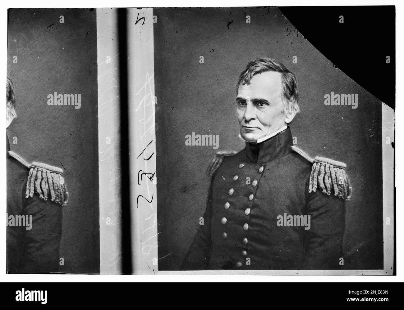 Portrait of Gen. H.W. Morris, a military officer, preserved in the ...