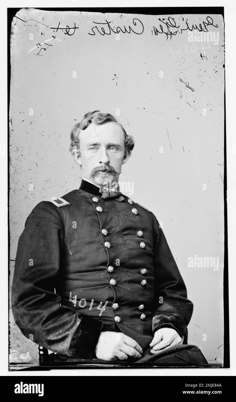 Portrait of General George A. Custer, U.S. Army, captured in the ...