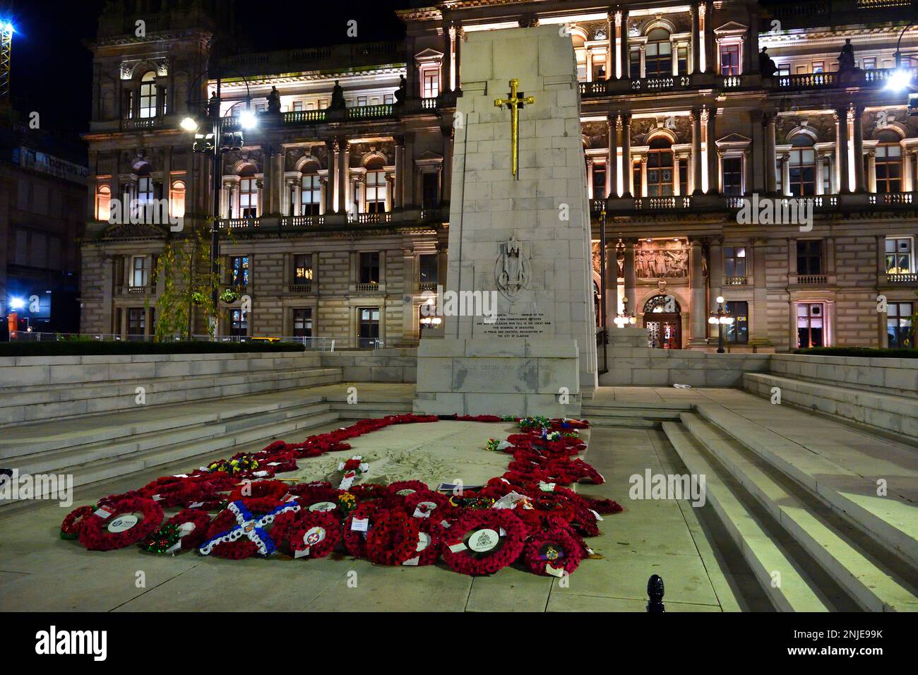 George square glasgow christmas decorations hi-res stock photography ...