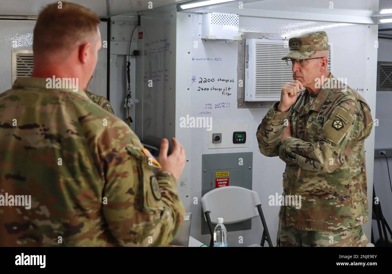 Army Maj. Gen. Robert Burke, the V Corps deputy commanding general for ...