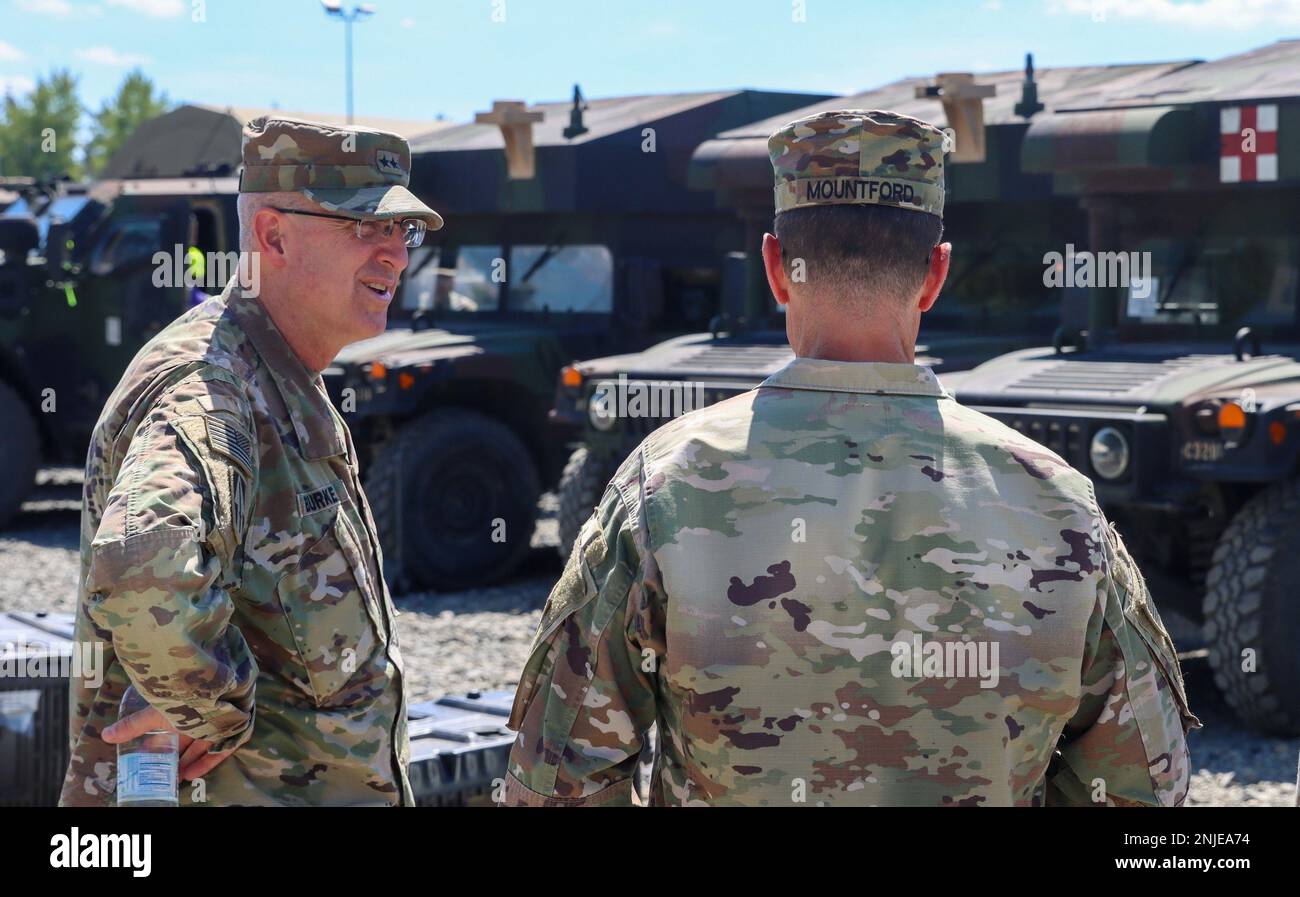 Army Maj. Gen. Robert Burke, the V Corps deputy commanding general for ...