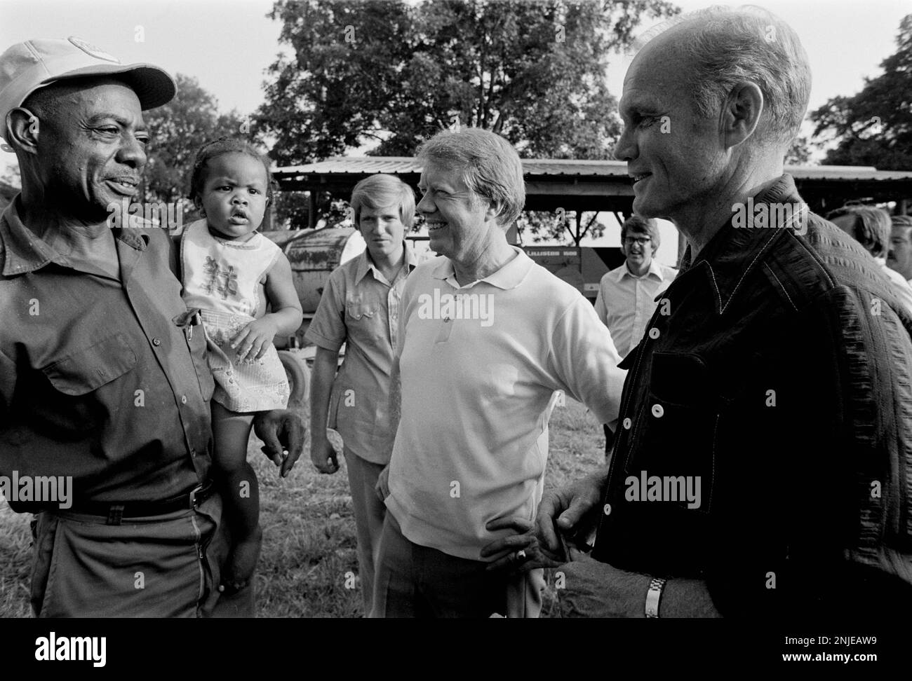 1976 Democratic Presidential candidate Jimmy Carter on his farm in ...