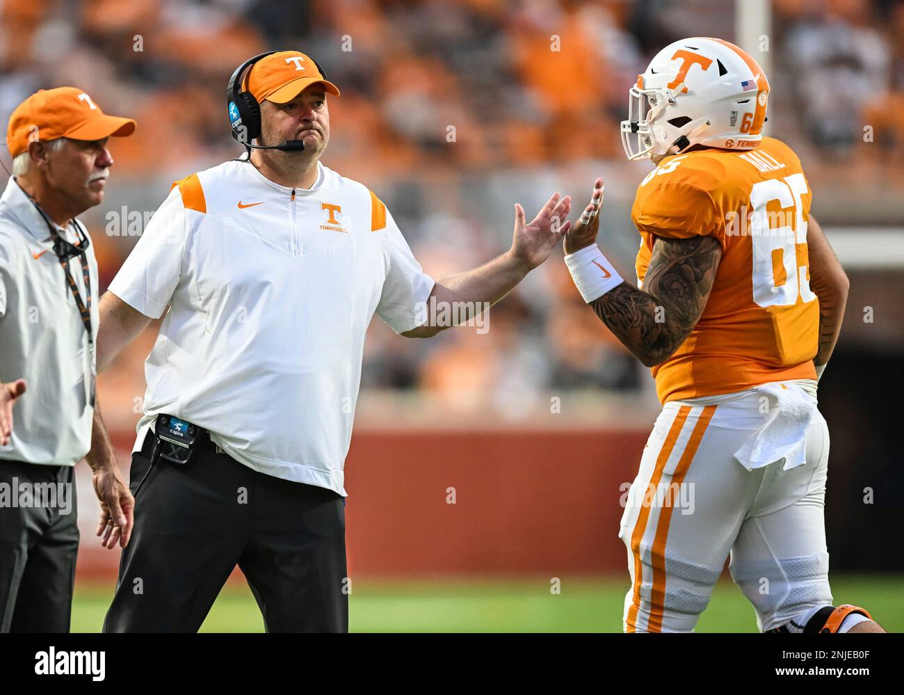 KNOXVILLE, TN - SEPTEMBER 01: Tennessee Volunteers head coach Josh ...