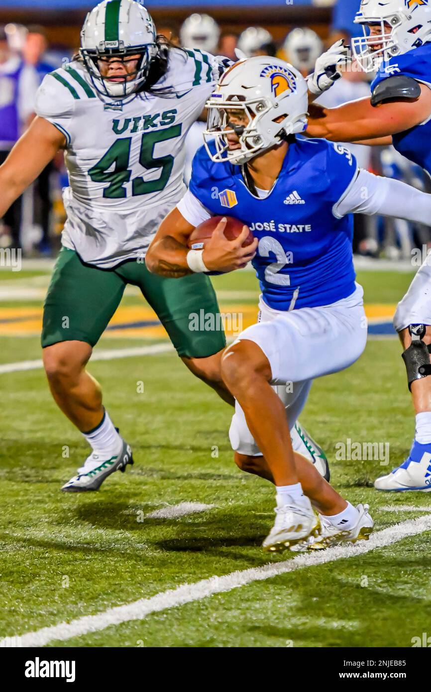 SAN JOSE, CA - SEPTEMBER 01: San Jose State Spartans quarterback Chevan ...