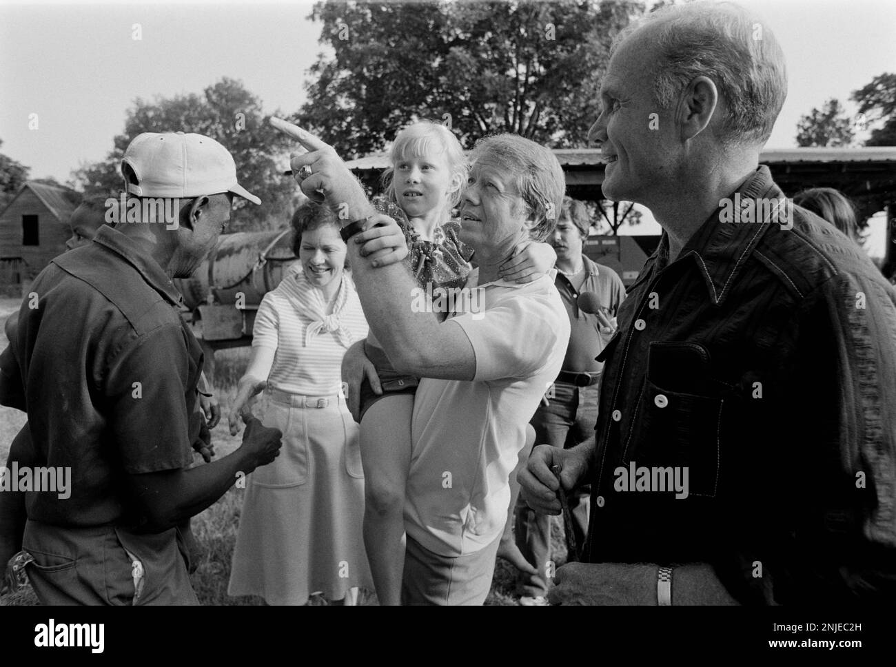1976 Democratic Presidential candidate Jimmy Carter on his farm in ...
