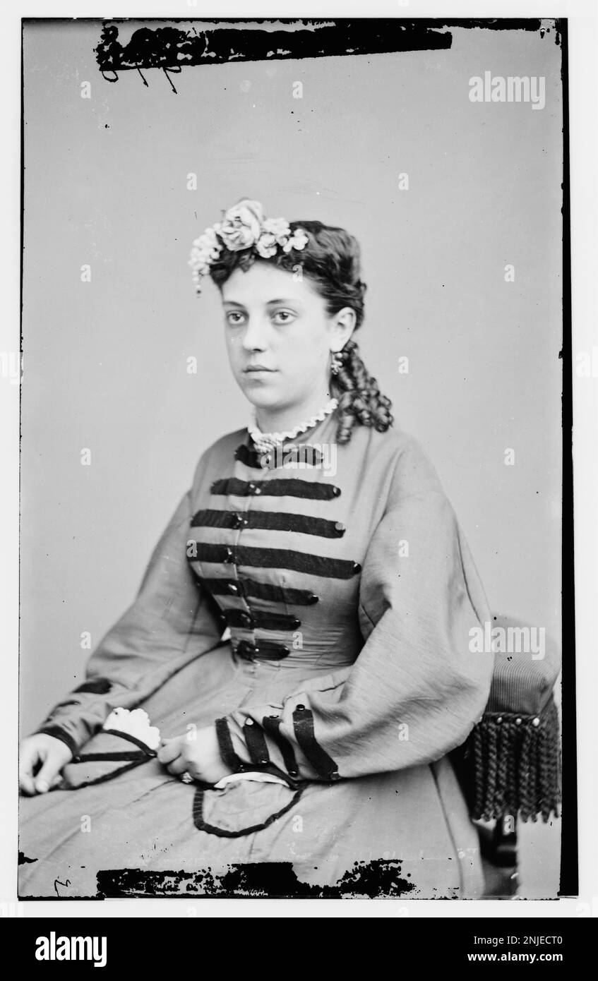 Portrait of Miss Hendricks, a figure featured in the Library of ...