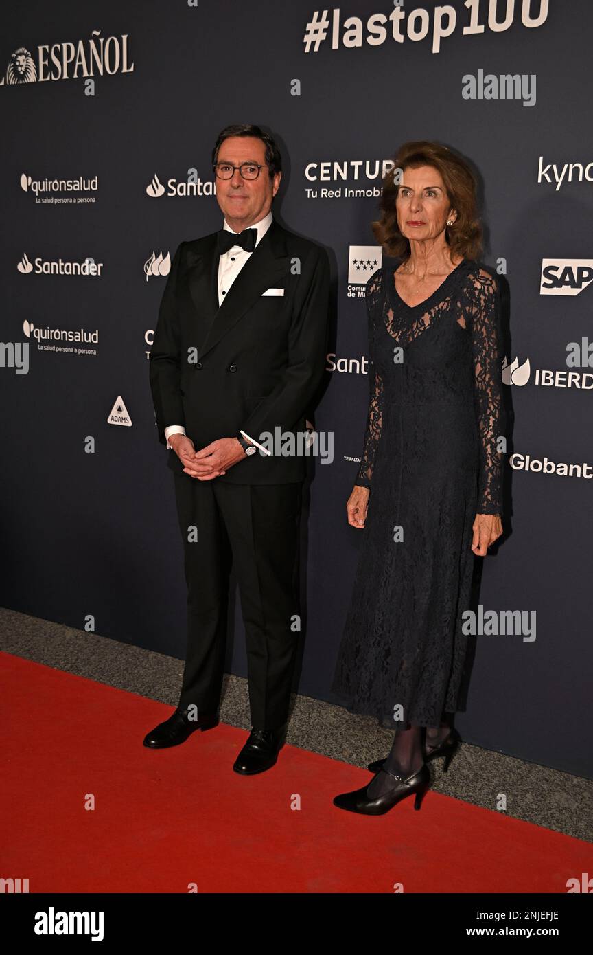Antonio Garamendi and María Acha Satrustegui attend the gala of 'The ...