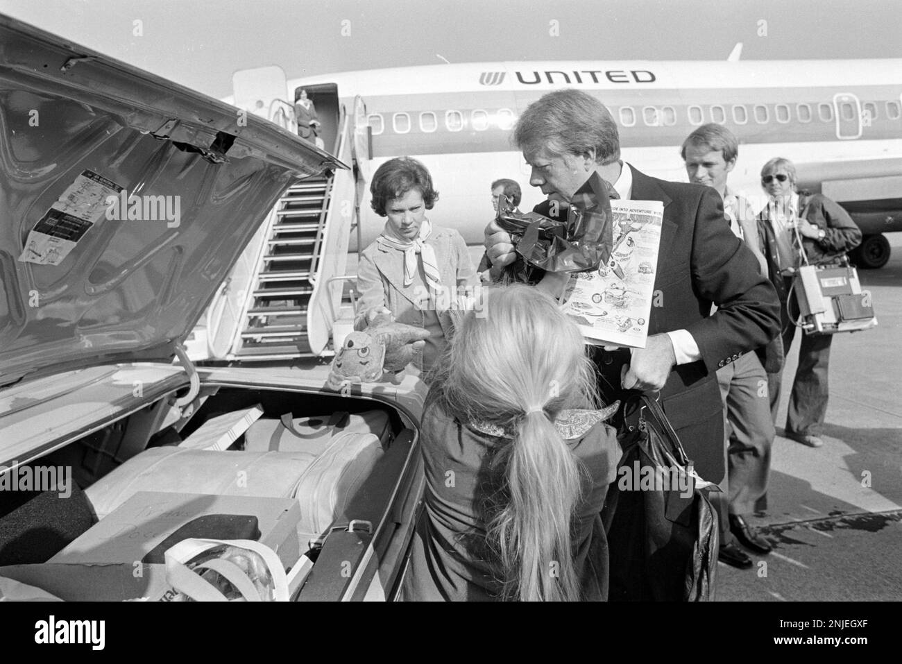 President elect Jimmy Carter, wife Rosalynn, daughter Amy and son Chip ...