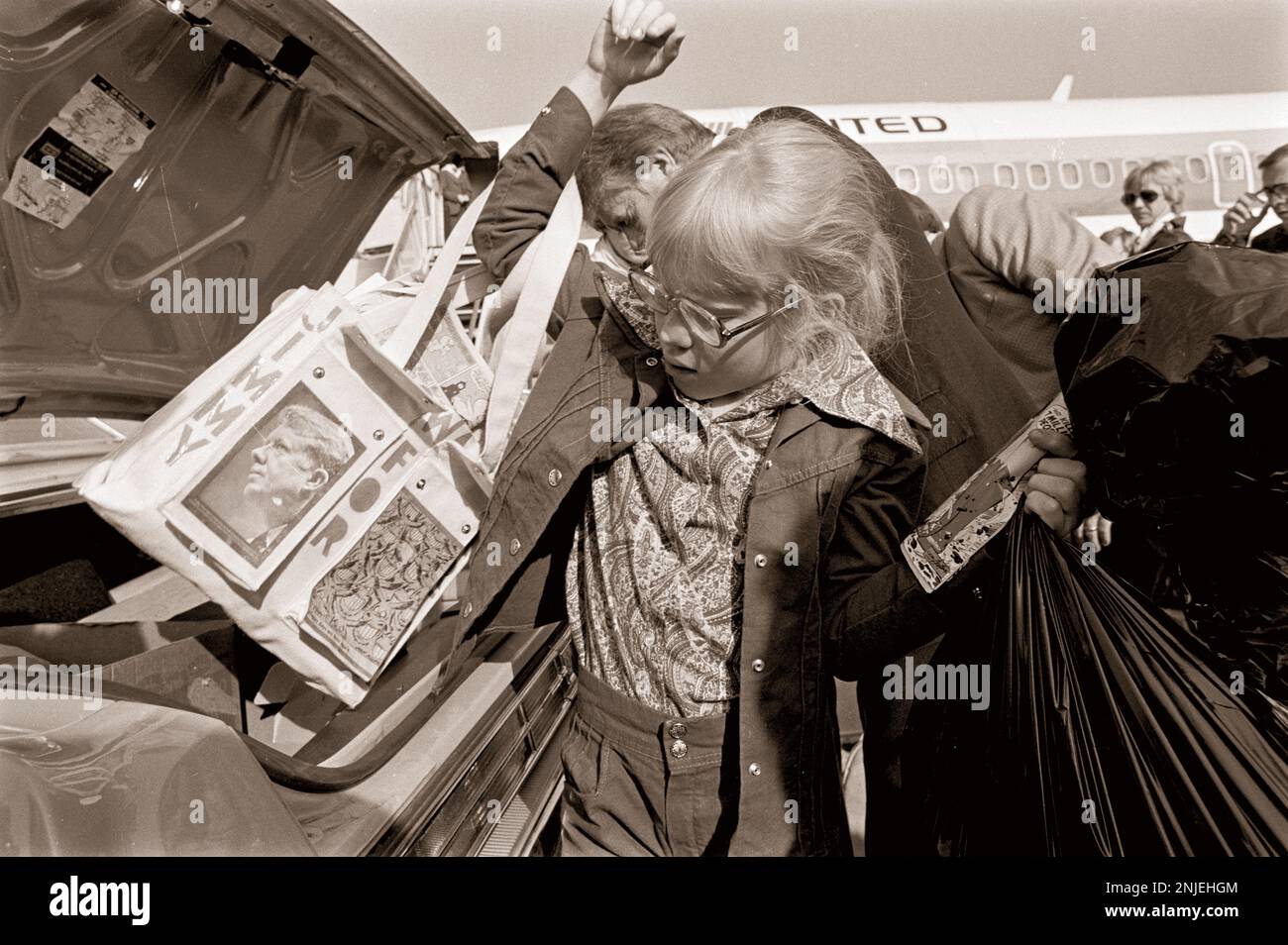 President elect Jimmy Carter, wife Rosalynn, daughter Amy and son Chip ...