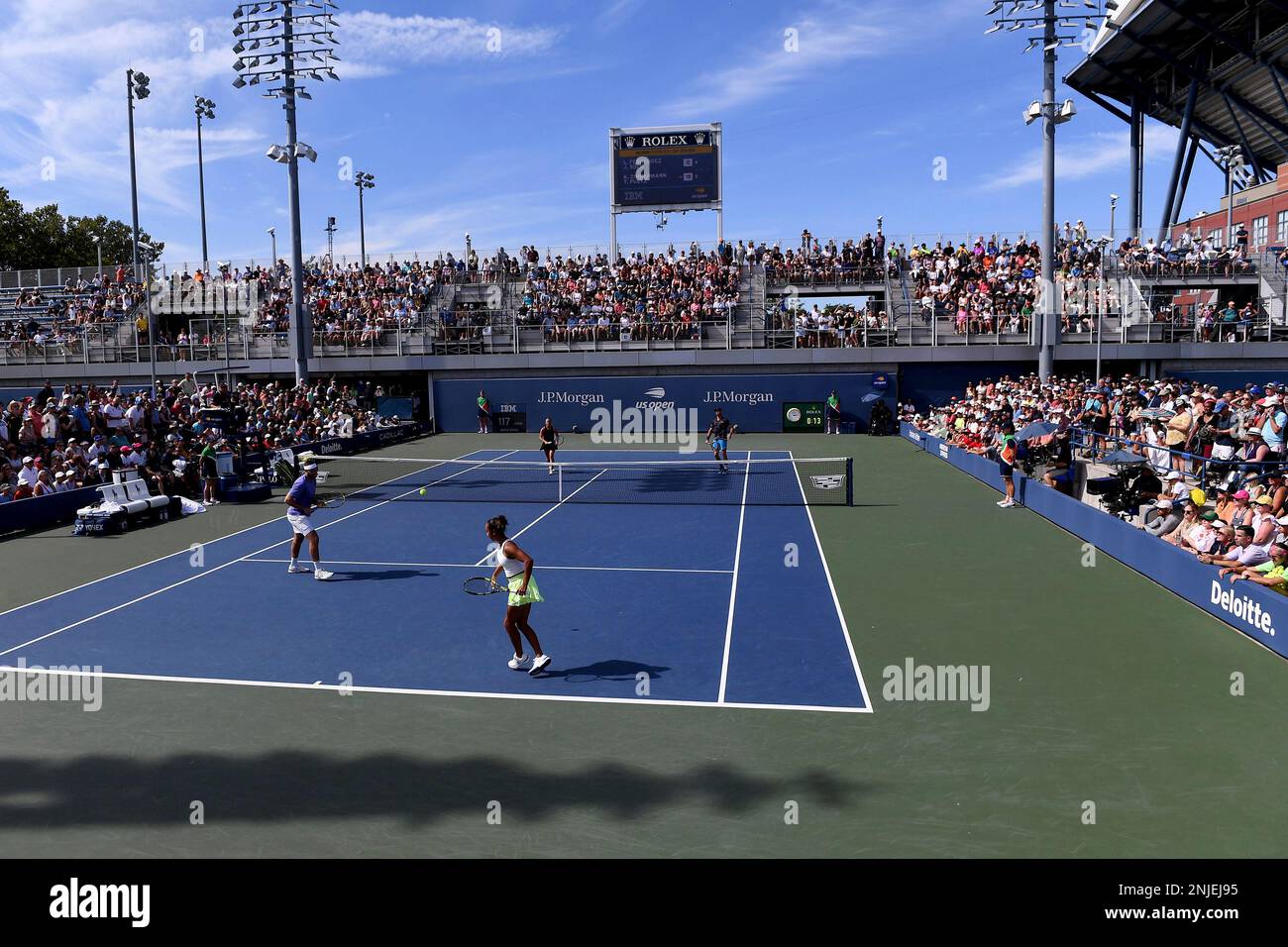 Leylah Fernandez and Jack Sock play Kimberley Zimmermann and Tim Puetz ...