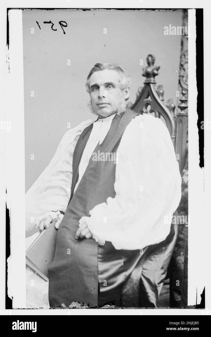 Portrait of Bishop Stanley, a prominent religious leader from the 19th ...
