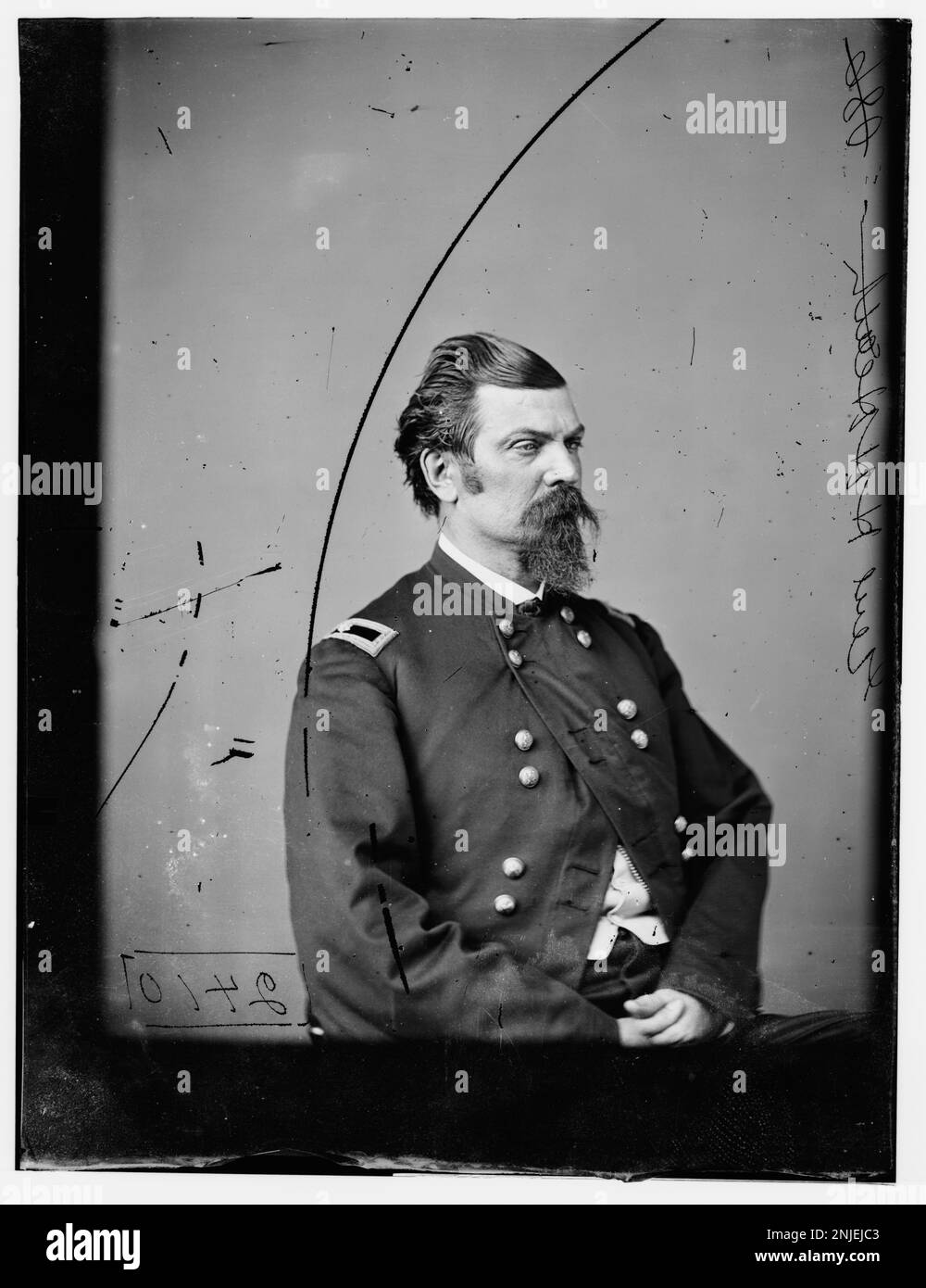 A portrait of General H.H. Heath, a Union Army officer during the ...