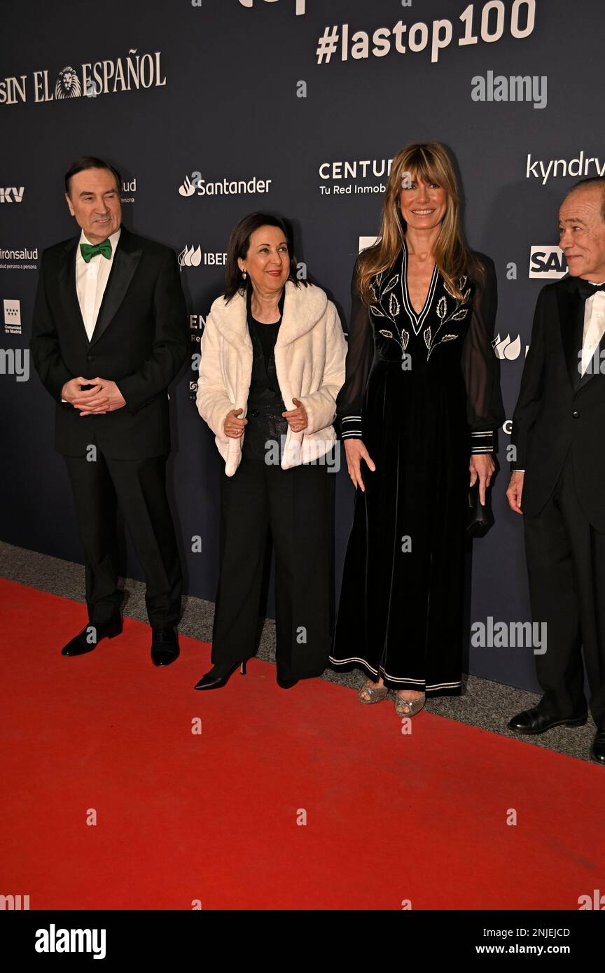 Pedro J. Ramírez, Margarita Robles and Begoña Gómez attend the gala of ...