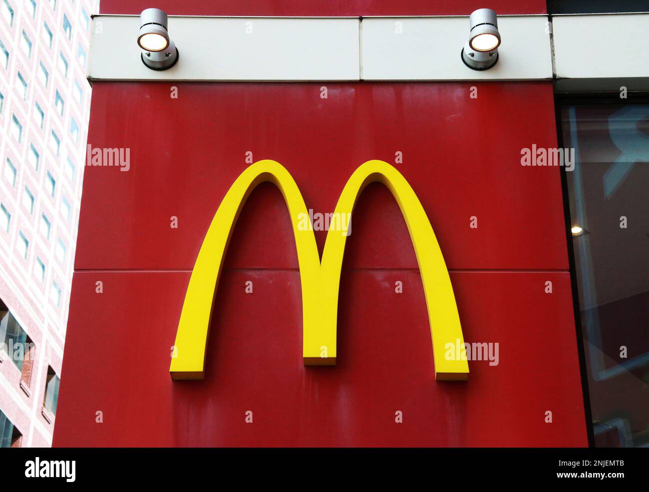 The trademark of McDonald's is seen in Shinjuku Ward, Tokyo on May 10 ...