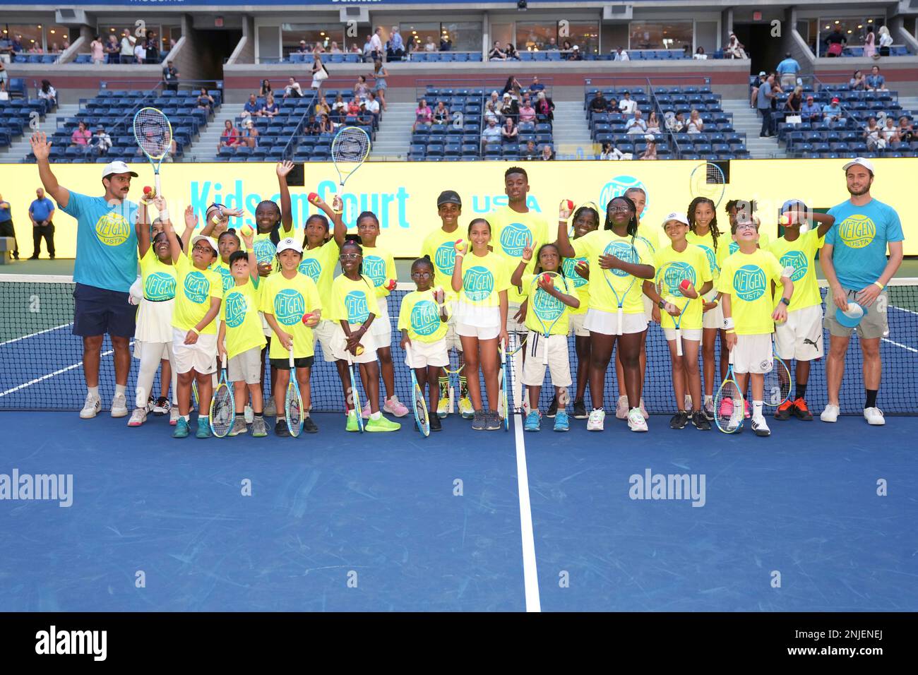 Net Generation Activation during a women's doubles match at the 2022 US ...
