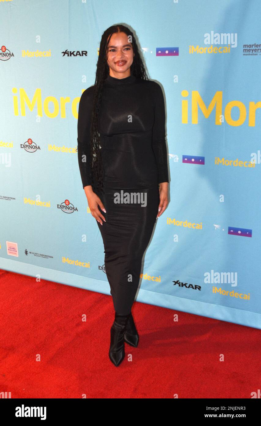 New York, NY, USA. 22nd Feb, 2023. Azia Hale at the NY premiere ...