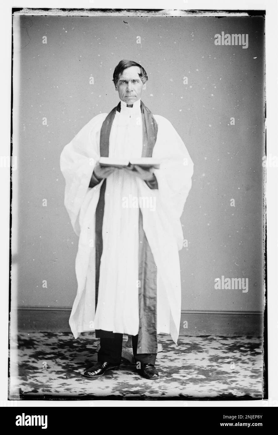 Portrait of Rev. H.C. Stowell, a religious leader, captured in the ...