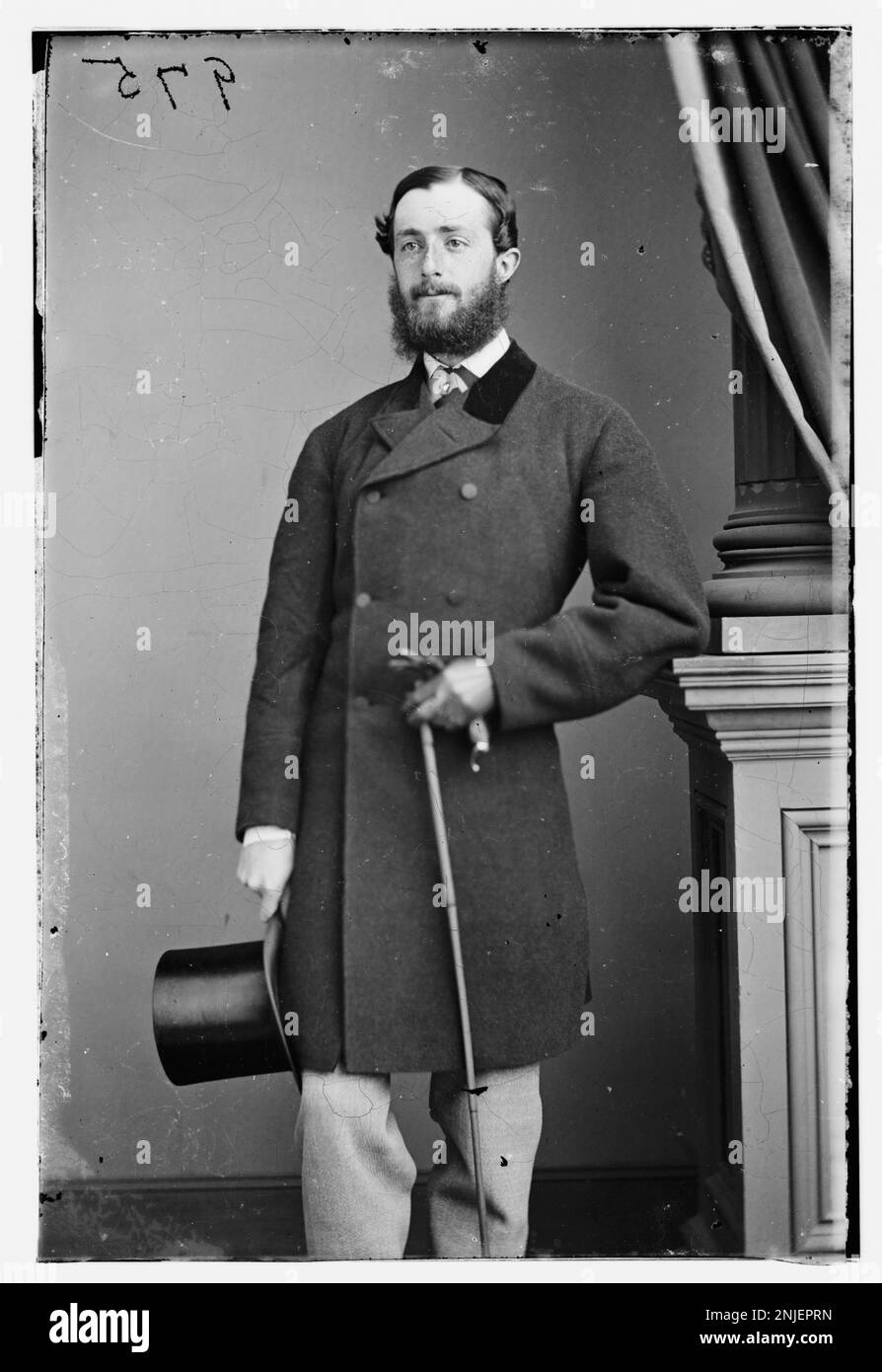 Portrait of Lord Edward Clinton from England, captured in the Library ...