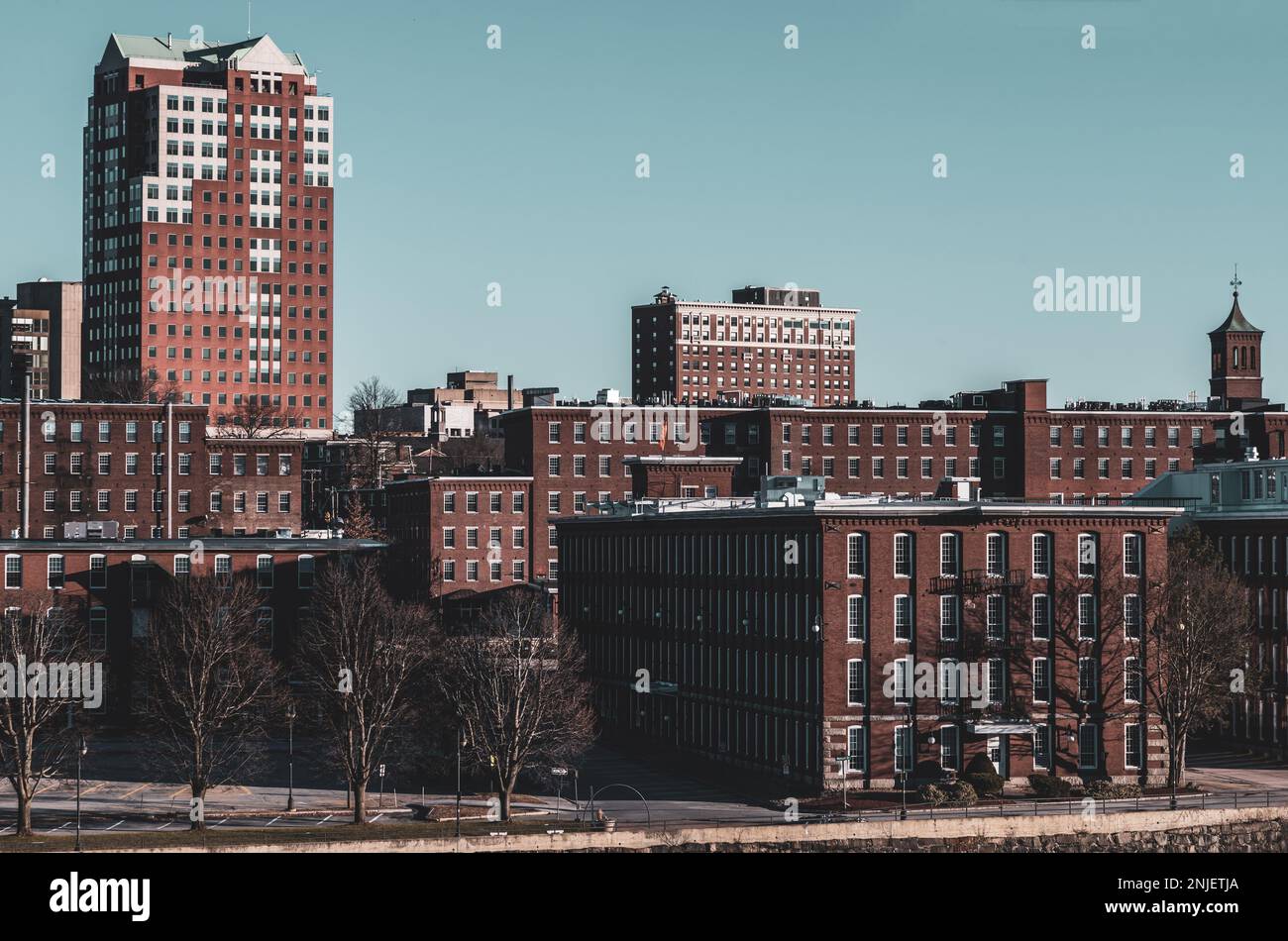 Downtown Manchester, New Hampshire Stock Photo - Alamy