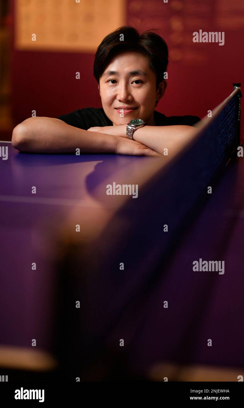 Table tennis player Feng Tianwei, photographed on 17 August 2022. She ...