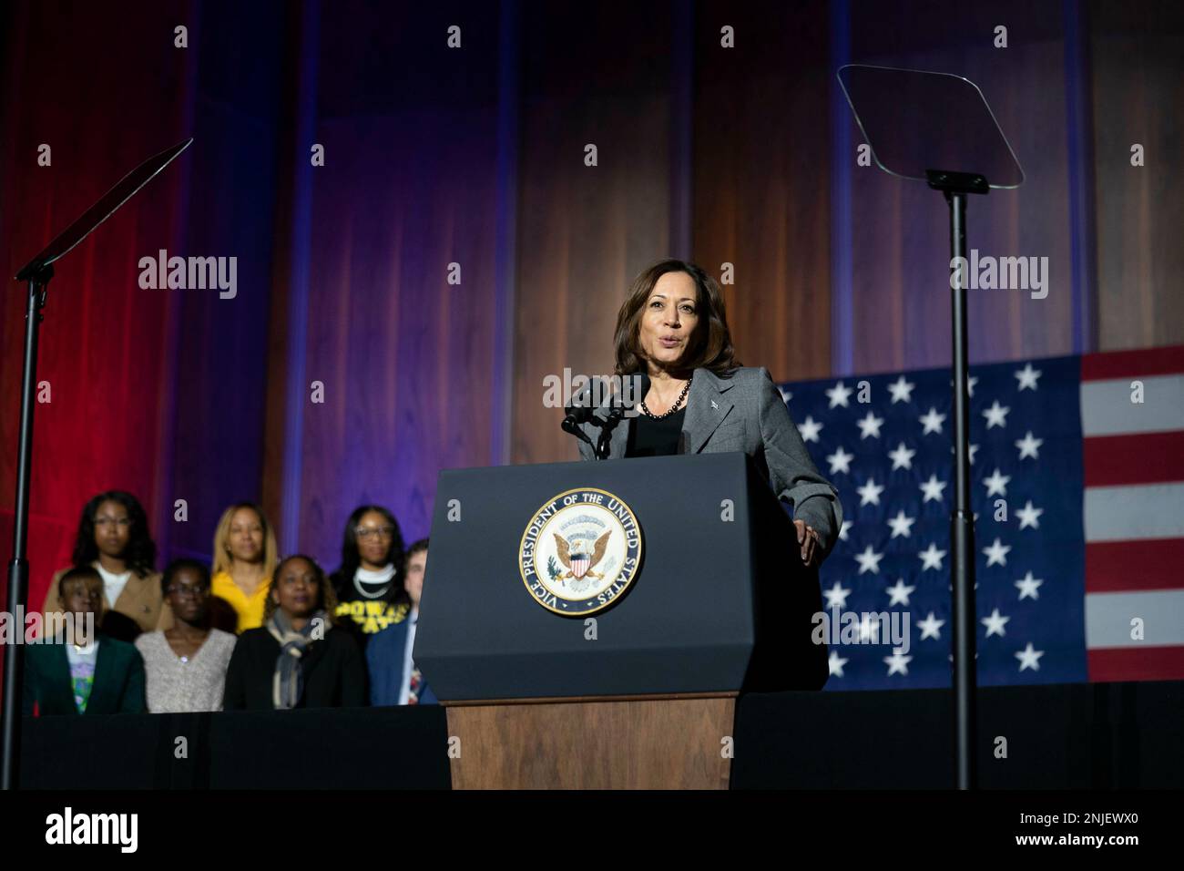 Bowie, Maryland, USA. 22nd Feb, 2023. United States Vice President ...