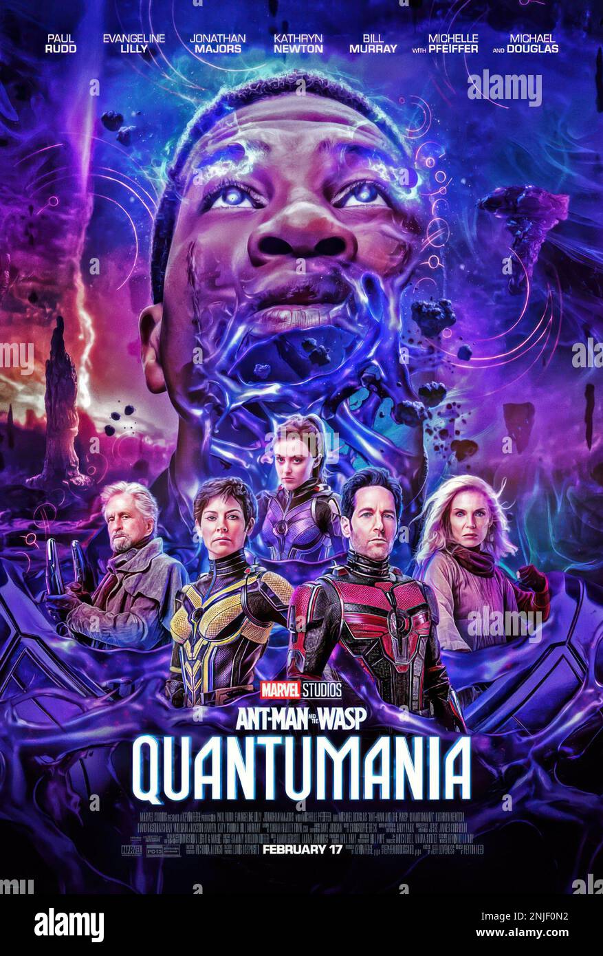 ANT-MAN AND THE WASP: QUANTUMANIA, (aka ANT-MAN 3), US poster, Jonathan Majors as Kang The ...