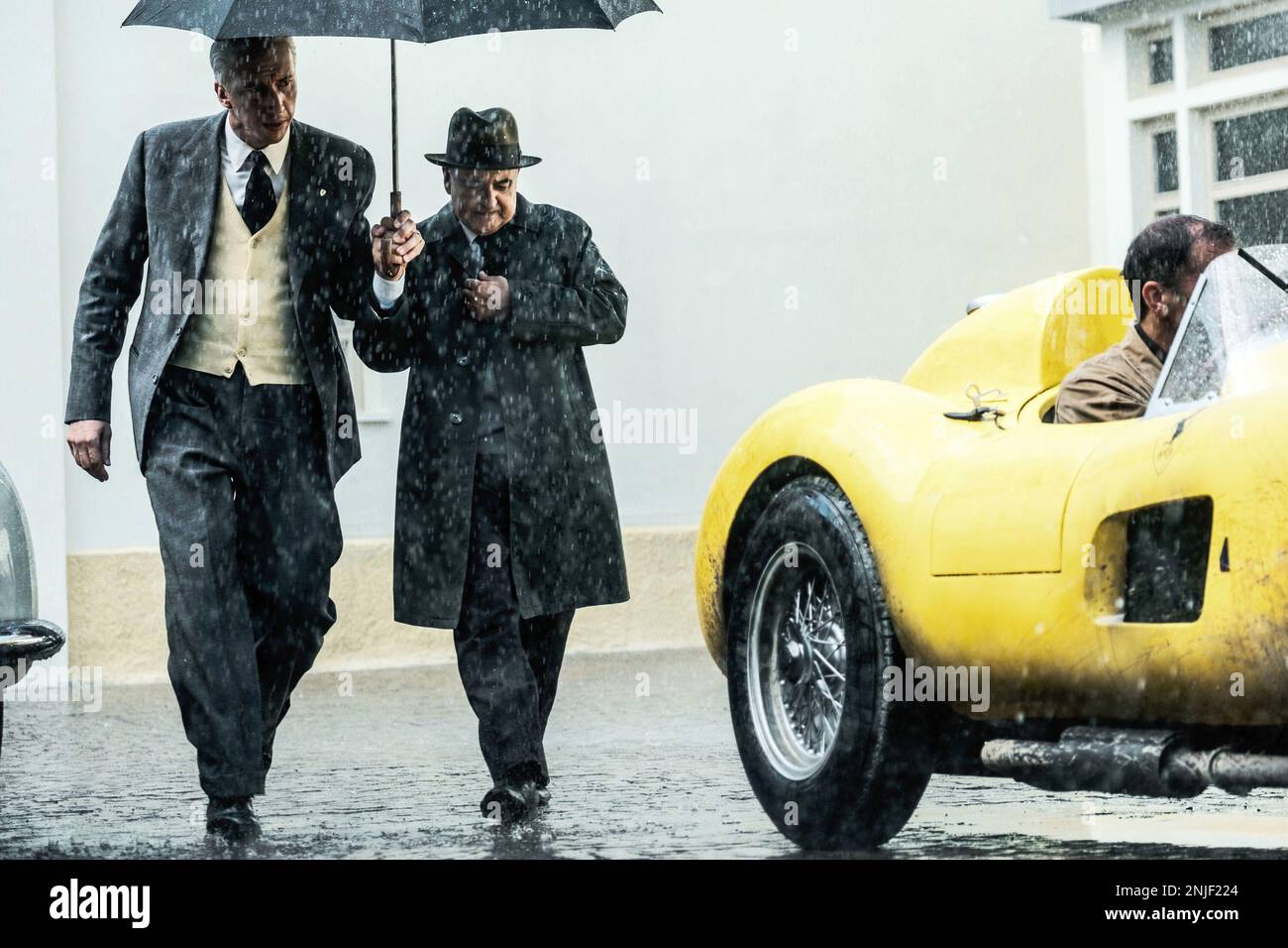 FERRARI, Adam Driver (left) as Enzo Ferrari, 2023. ph: Lorenzo Sisti ...