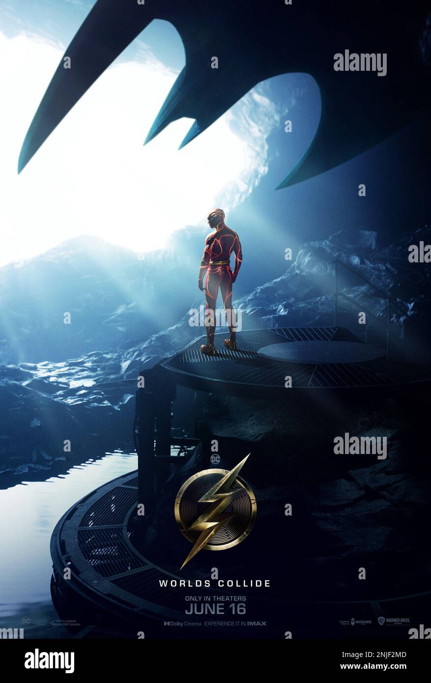 THE FLASH, US advance poster, Ezra Miller as The Flash, 2023. © Warner ...
