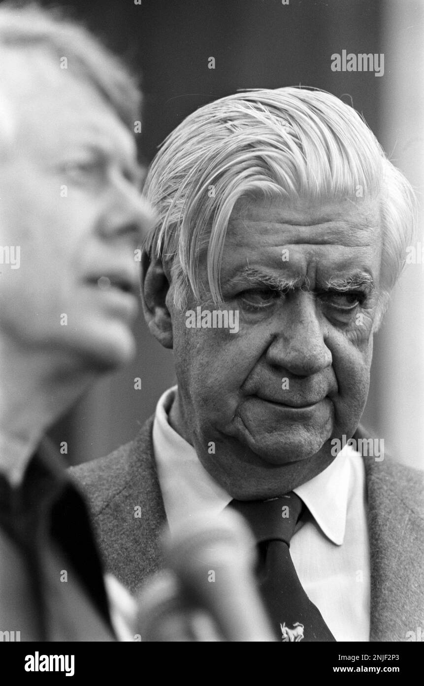 President elect Jimmy Carter and Tip Oneill at Carter's Pond House in ...